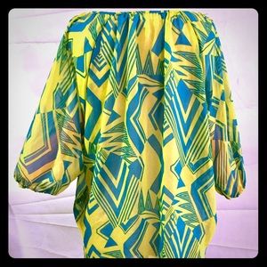 love, Fire | Tops | A Beautiful Bright Sheer Top For Summer | Poshmark